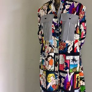 Dresses | Comic Shirt Dress | Poshmark
